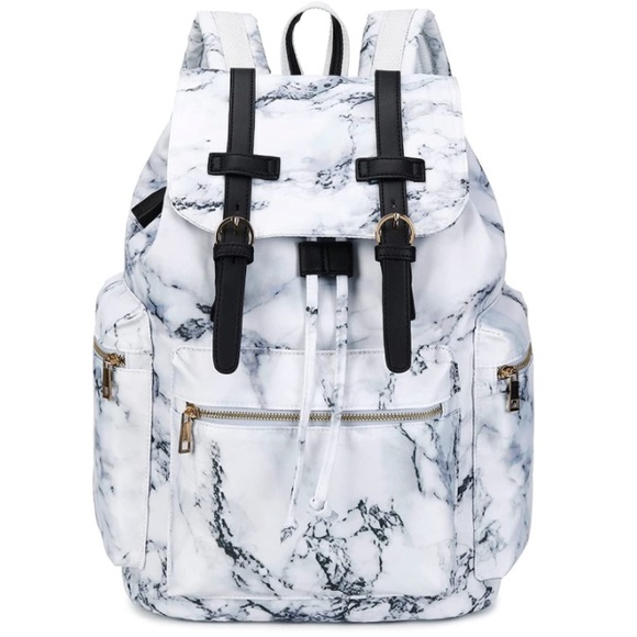 Bags | Marble Style Travel Rucksack 156inch Laptop Backpack Bag | Poshmark